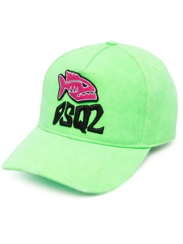 Dsquared2 Embroidered Logo Baseball Cap - Green