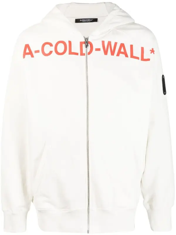 A-COLD-WALL* Logo-print Hoodie - White