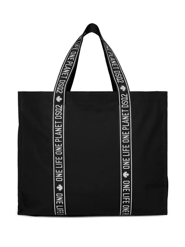 Dsquared2 Logo-Print Tote Bag In Black - 40% Off | Editorialist