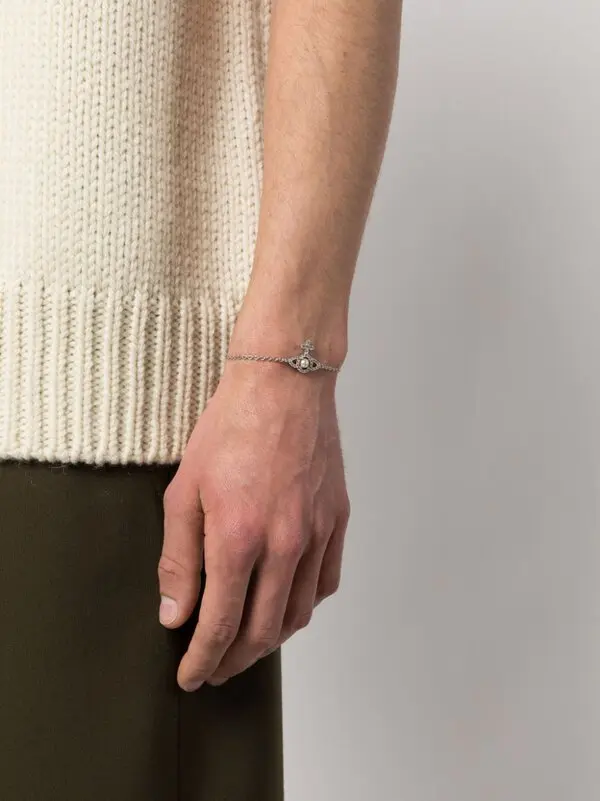 VIVIENNE WESTWOOD Olympia Pearl Chain Bracelet - Silver