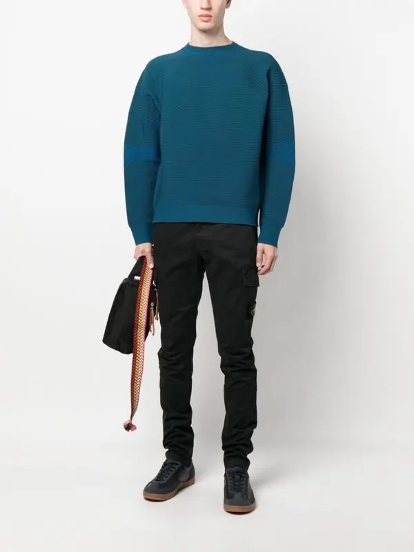 Stone Island Stretch-cotton Tapered-leg Trousers