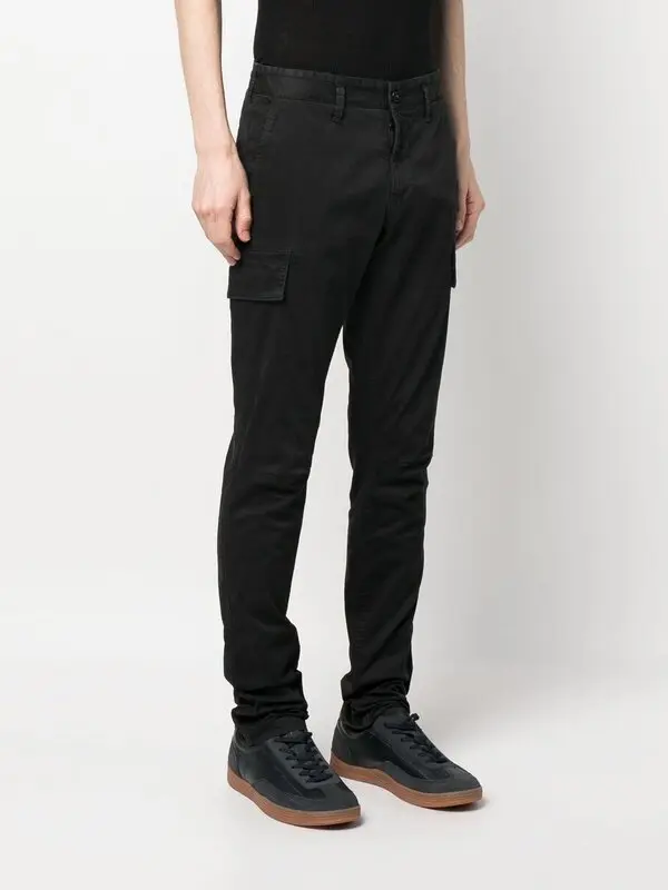 Stone Island Stretch-cotton Tapered-leg Trousers