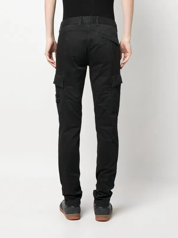 Stone Island Stretch-cotton Tapered-leg Trousers
