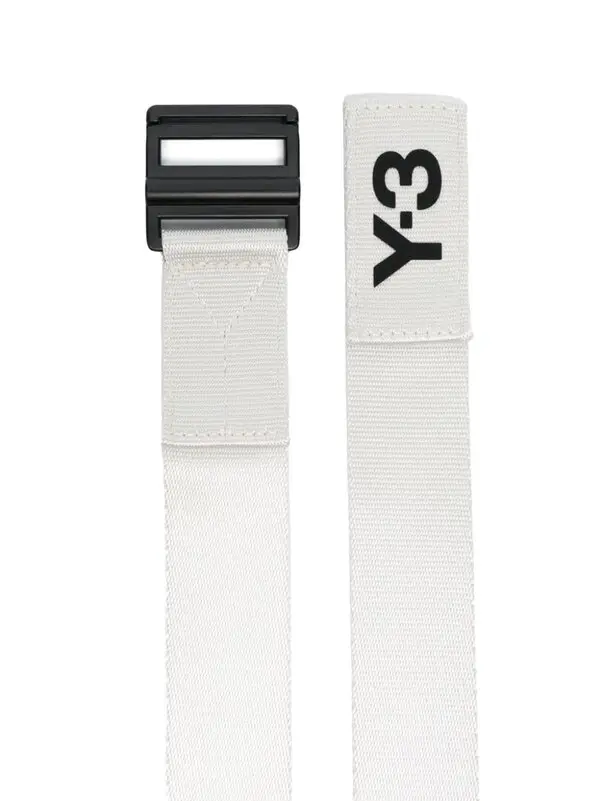 Y3 Logo-print Buckle Belt