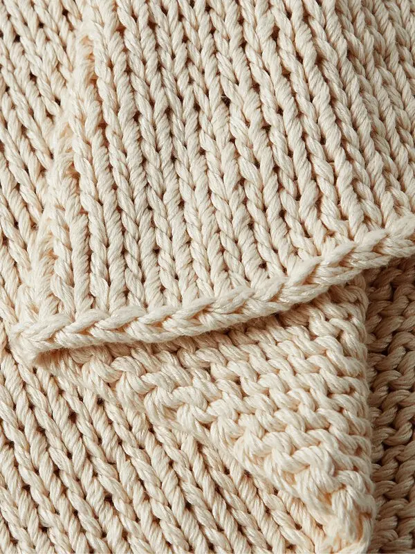THE ROW Zaydi Open-knit Cotton And Silk-blend Cardigan