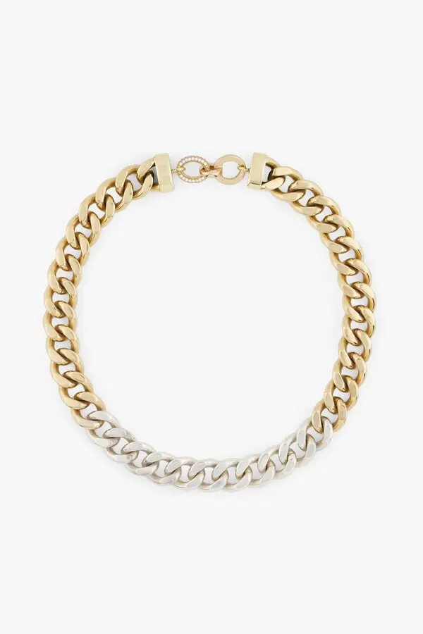 CORNELIA WEBB Tone And Silver-plated Crystal Necklace - Gold
