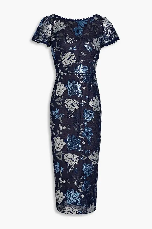 sachin and babi light blue dress Marchesa Notte main image 0