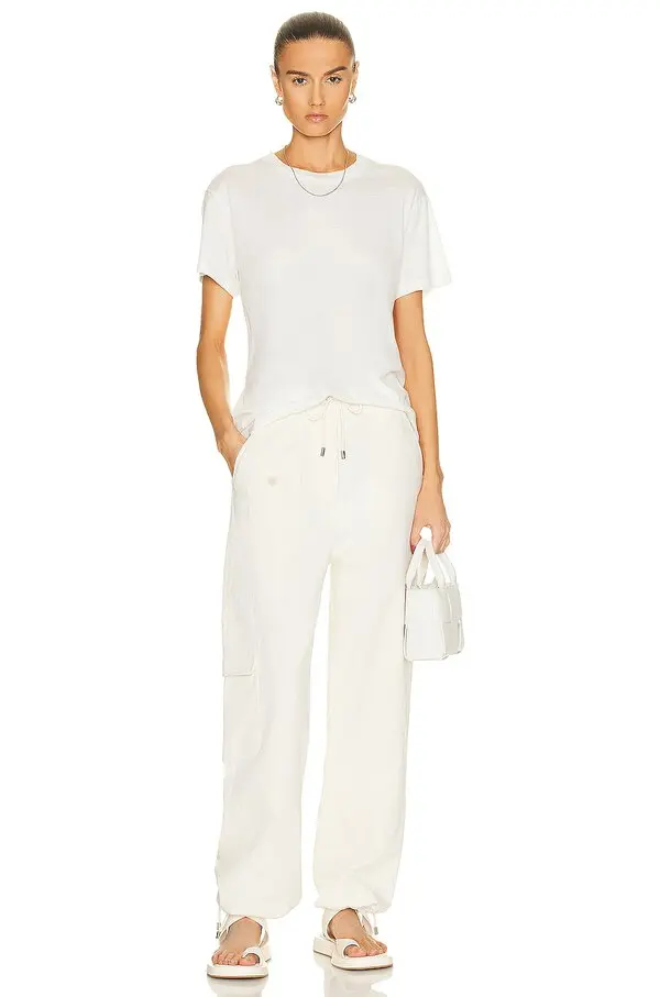 Eterne Short Sleeve Boyfriend Tee - Ivory