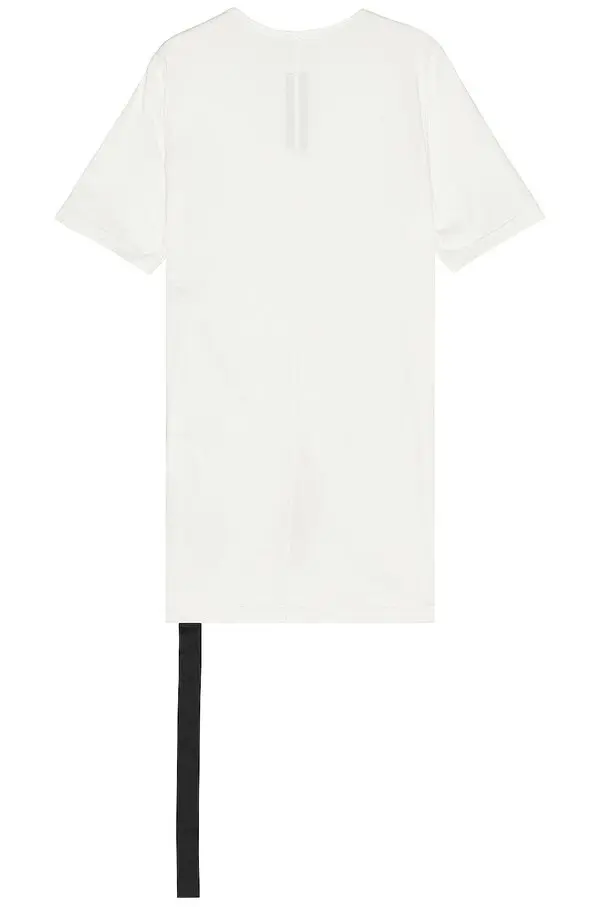 Rick Owens Level Tee In White - Milk