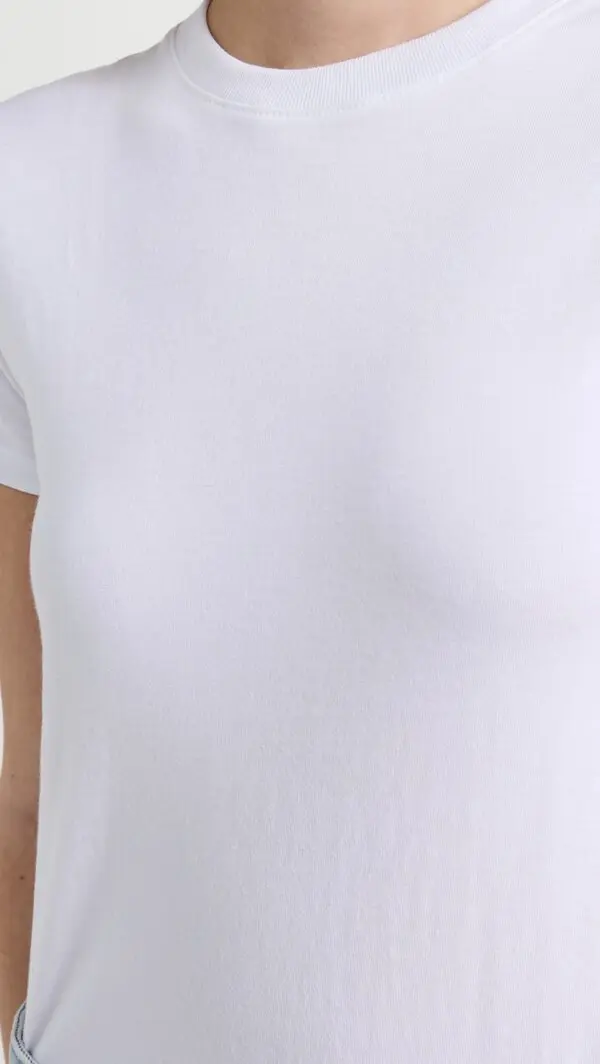 Ambitionist Boxy Tee Thong Bodysuit - White