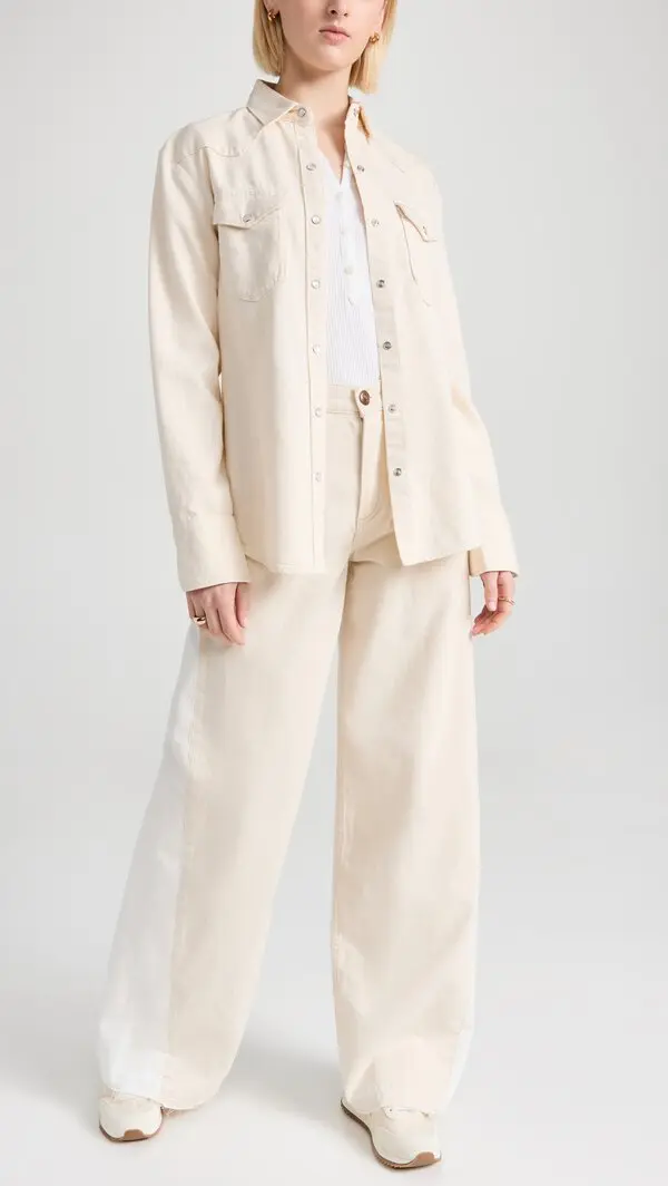 Rag & Bone Sofie Two Tone Jeans