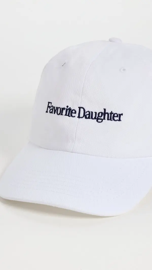FAVORITE DAUGHTER Classic Logo Baseball Cap - White