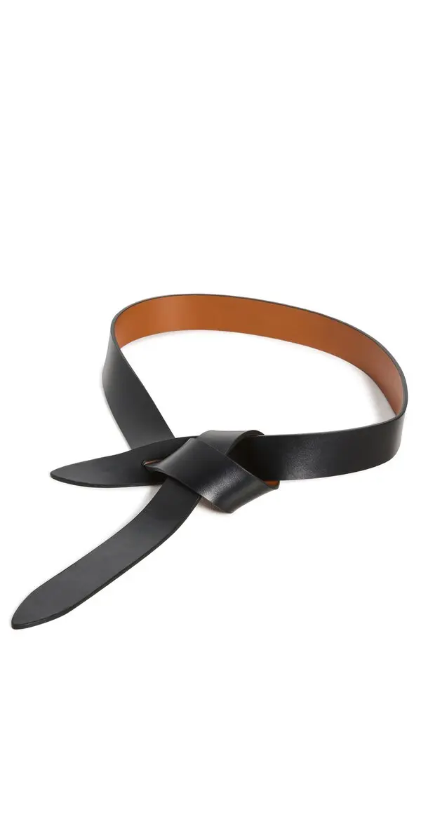 Isabel Marant Lecce Bicolor Belt - Black/natural