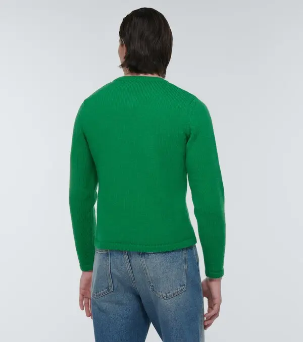 ERL Embroidered Wool-blend Sweater