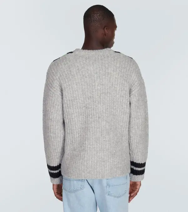 ERL Embroidered Wool-blend Sweater - Multicoloured