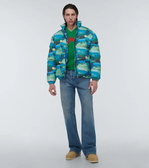 ERL Quilted Printed Down Jacket
