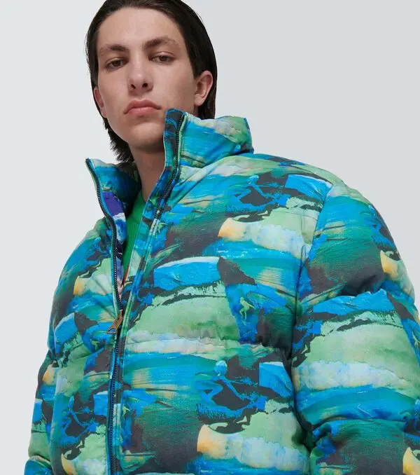 ERL Quilted Printed Down Jacket