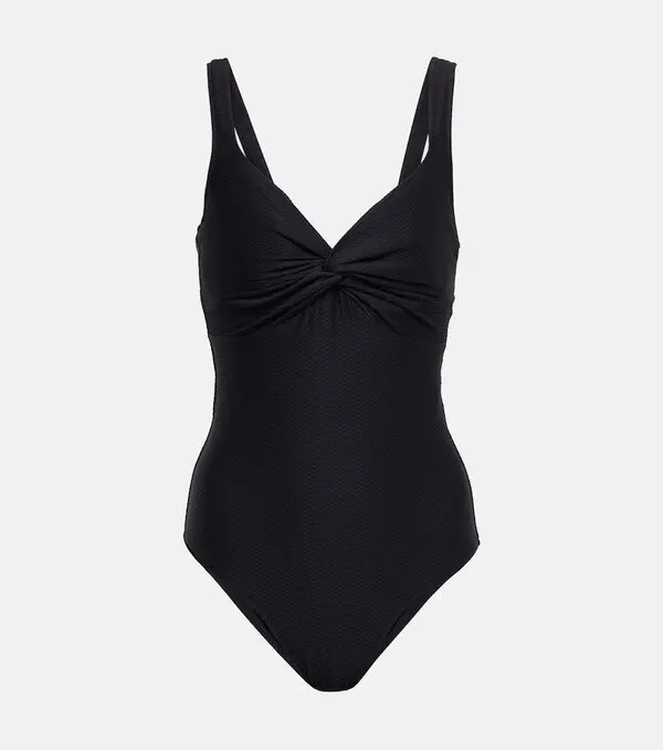 Heidi Klein Core Twist One Piece Swimsuit - Black