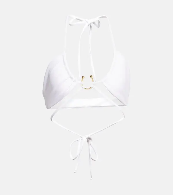 Jade Swim Zuri Bikini Top - White