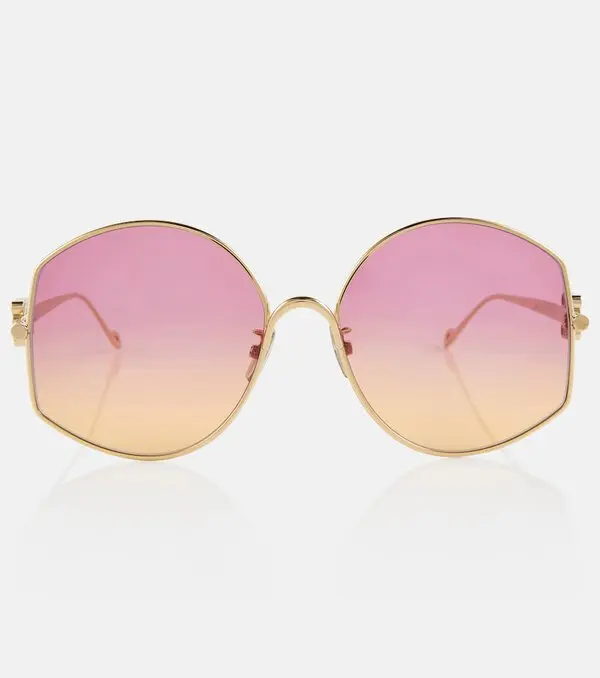 Loewe Round Sunglasses In Gold - 30% Off | Editorialist display picture 3