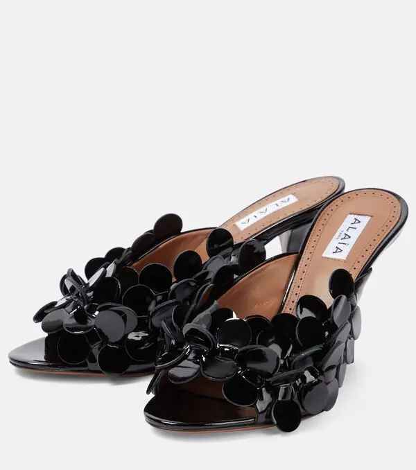 Alaïa Confetti Leather Mules
