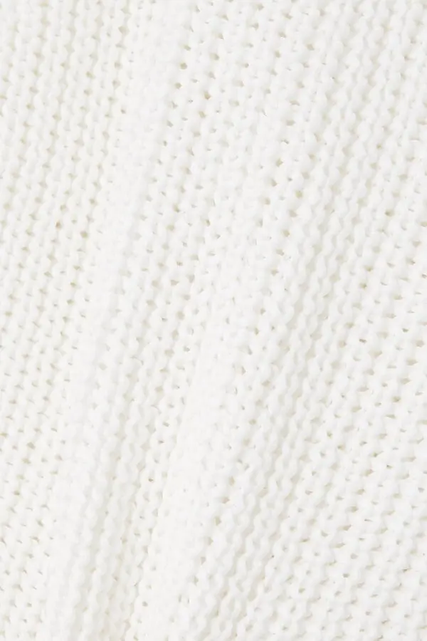 FERRAGAMO Oversized Ribbed Cotton Sweater