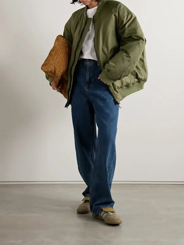 Wardrobe.NYC Reversible Quilted Shell Bomber Jacket