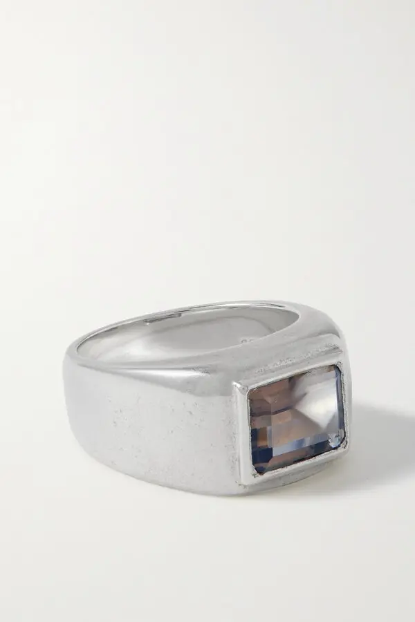 SOPHIE BUHAI Net Sustain Walter Quartz Signet Ring