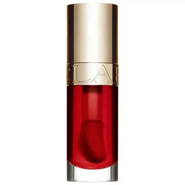 Clarins Lip Comfort Hydrating Oil - 08 Strawberry - Sheer Rosy Pink, Ph Reactive