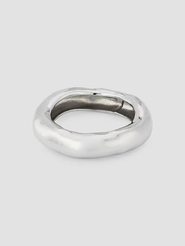 Alexis Bittar Essentials Molten 14k--plated Bangle - Silver