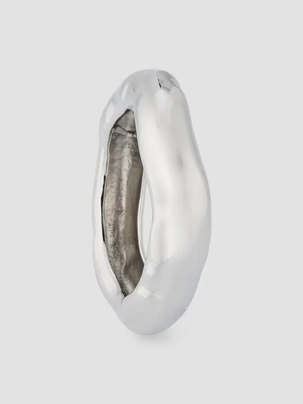 Alexis Bittar Essentials Molten 14k--plated Bangle - Silver