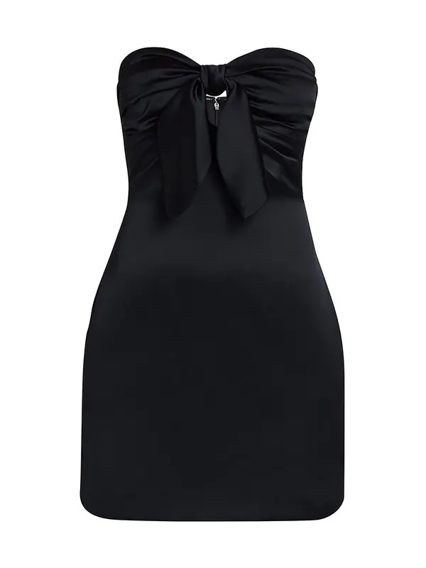 Ramy Brook Orion Bow Minidress - Black