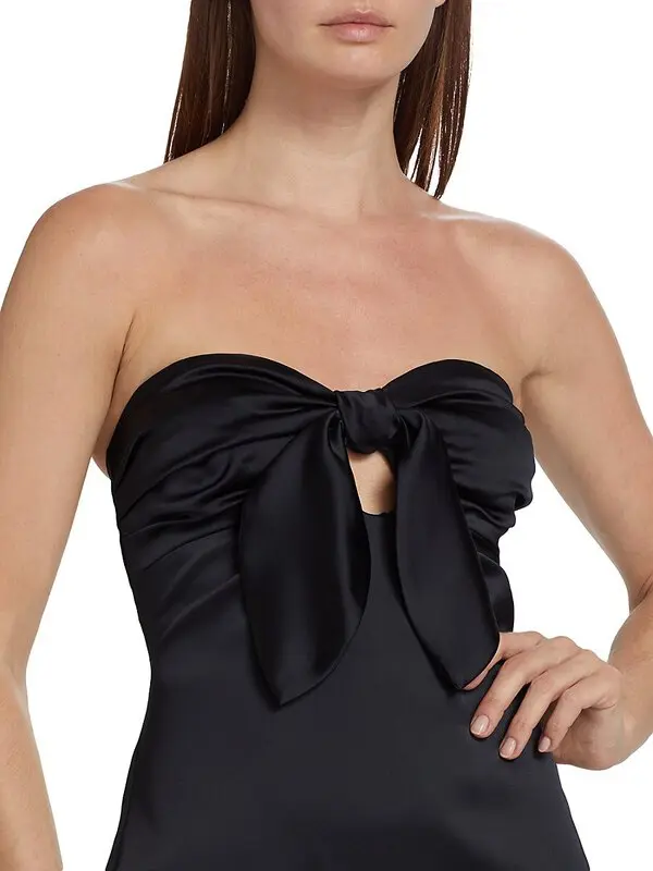 Ramy Brook Orion Bow Minidress - Black