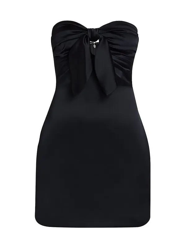 Ramy Brook Orion Bow Minidress - Black