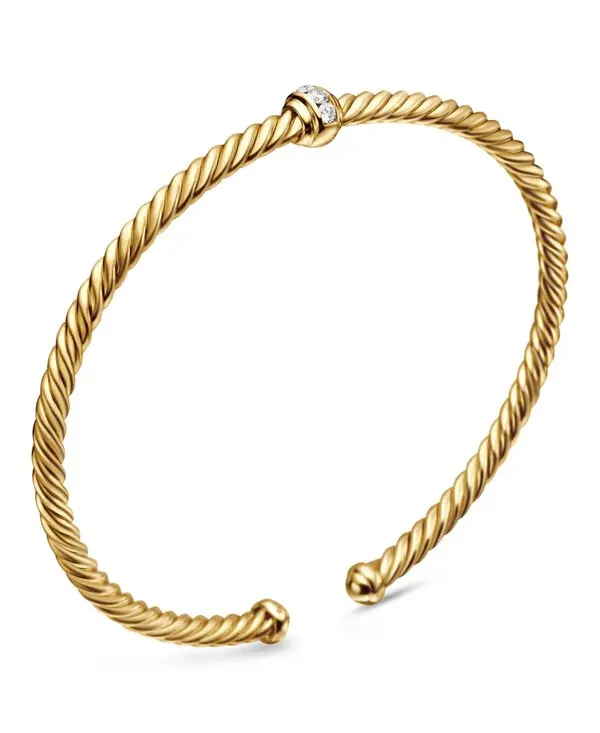 David Yurman 18k Yellow Cable Classics Bracelet - Gold