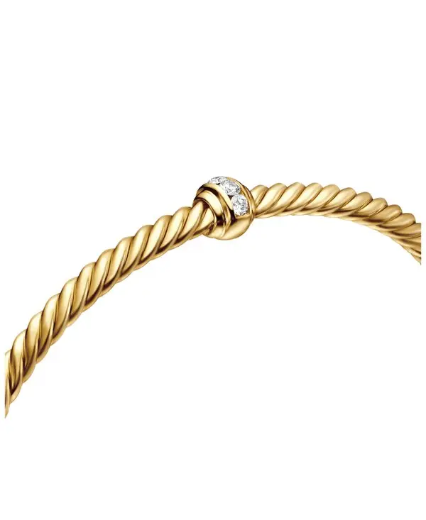 David Yurman 18k Yellow Cable Classics Bracelet - Gold