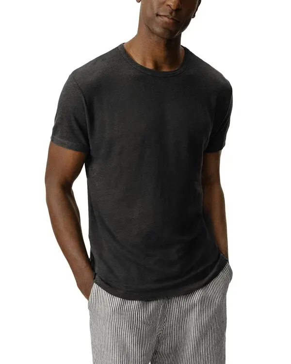 ALEX CRANE Sun Regular Fit Linen Tee - Night