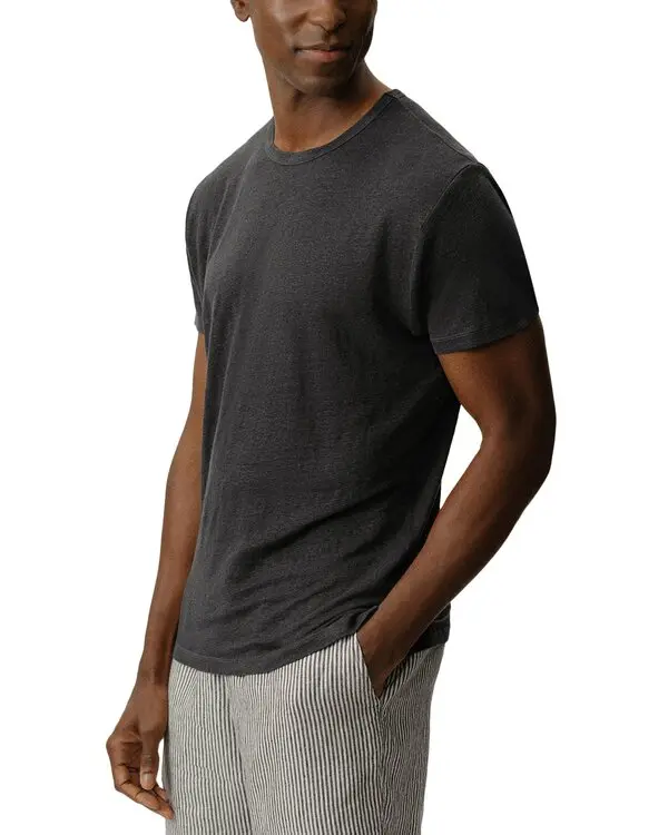 ALEX CRANE Sun Regular Fit Linen Tee - Night