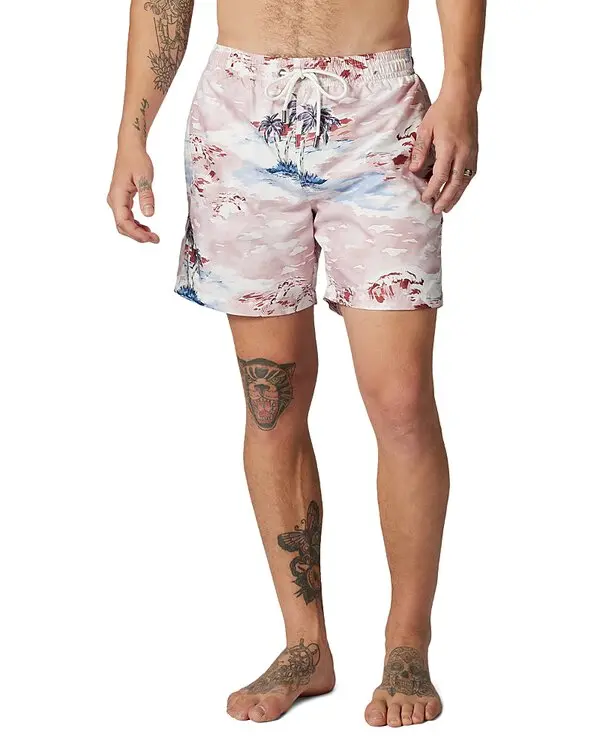Rodd & Gunn Chaucer Bay Swim Trunks, 7 - Sunset