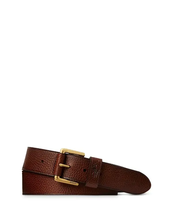 Polo Ralph Lauren Signature Pony Leather Belt - Brown