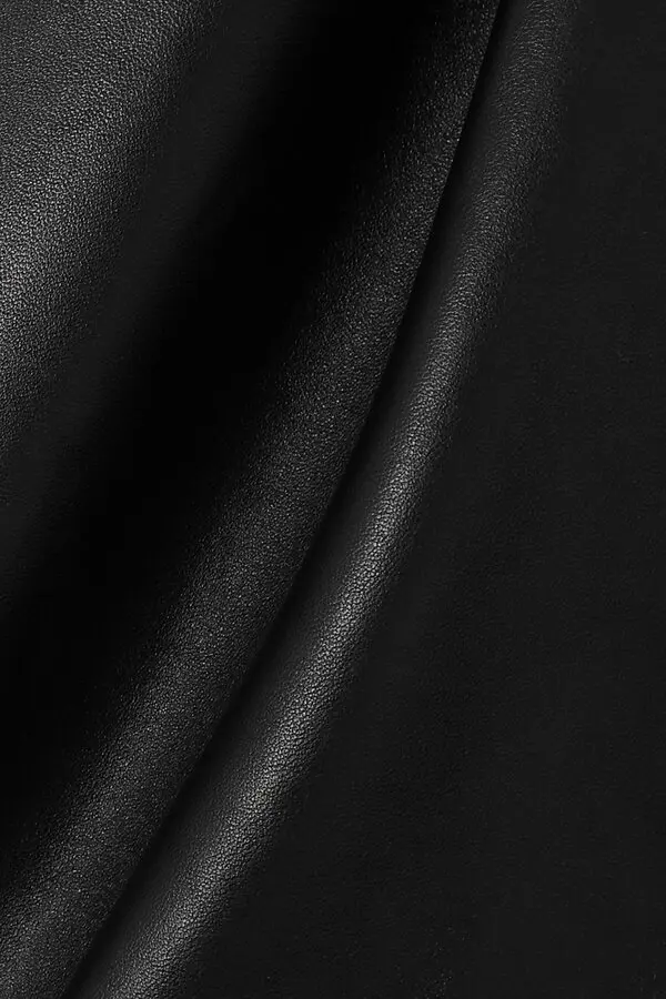 Magda Butrym Leather Tapered Cropped Trousers