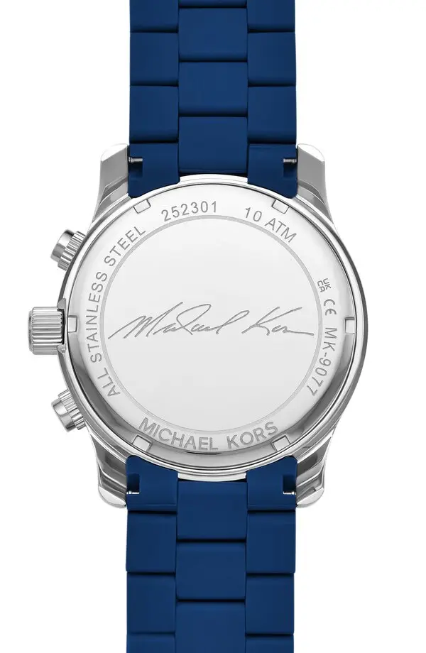 Michael Kors Runway Chronograph Silicone Bracelet Watch