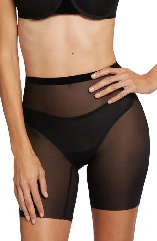 Wolford Tulle Control Shaper Shorts - Black