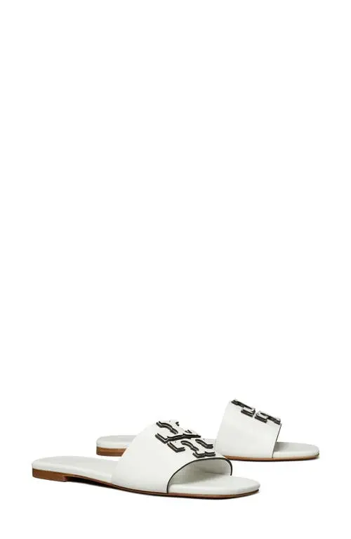 Tory Burch Ines Leather Slide Sandal - Gardenia