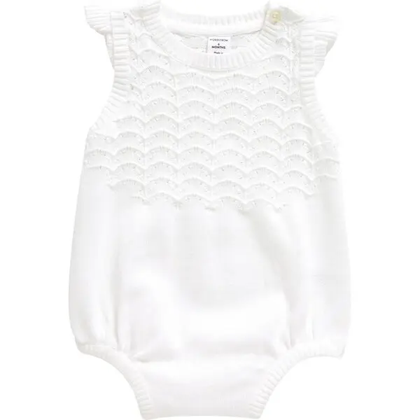 Nordstrom Bubble Knit Romper - White