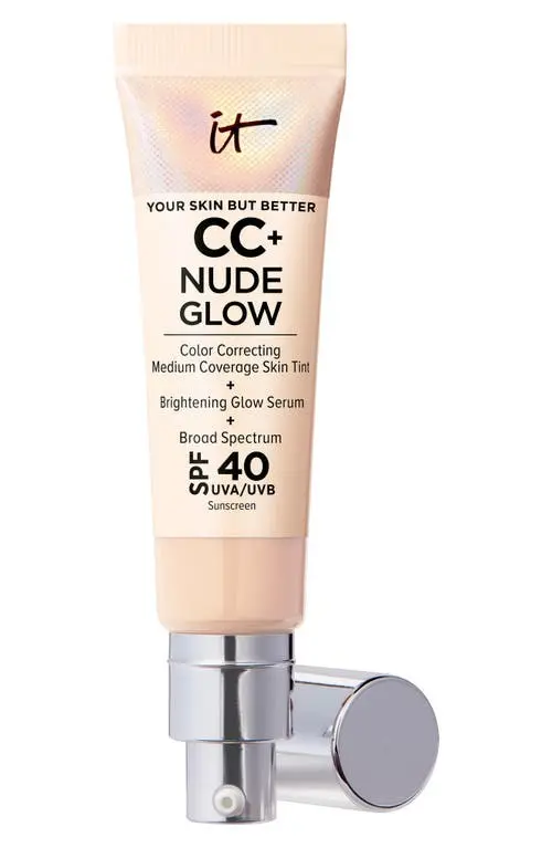 IT COSMETICS Cc+ Nude Glow Lightweight Foundation + Glow Serum Spf 40 - Light