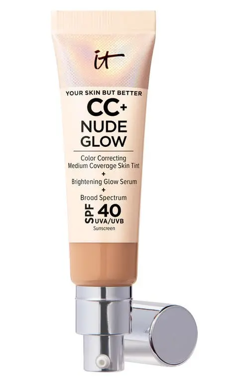 IT COSMETICS Cc+ Nude Glow Lightweight Foundation + Glow Serum Spf 40 - Medium Tan