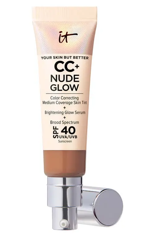 IT COSMETICS Cc+ Nude Glow Lightweight Foundation + Glow Serum Spf 40 - Rich Honey