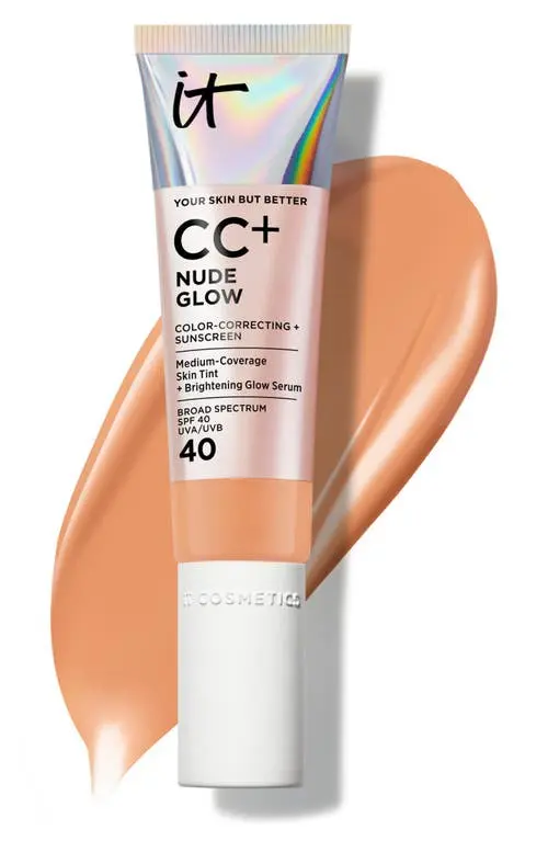 IT COSMETICS Cc+ Nude Glow Lightweight Foundation + Glow Serum Spf 40 - Tan Cool