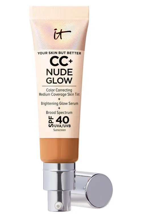 IT COSMETICS Cc+ Nude Glow Lightweight Foundation + Glow Serum Spf 40 - Tan